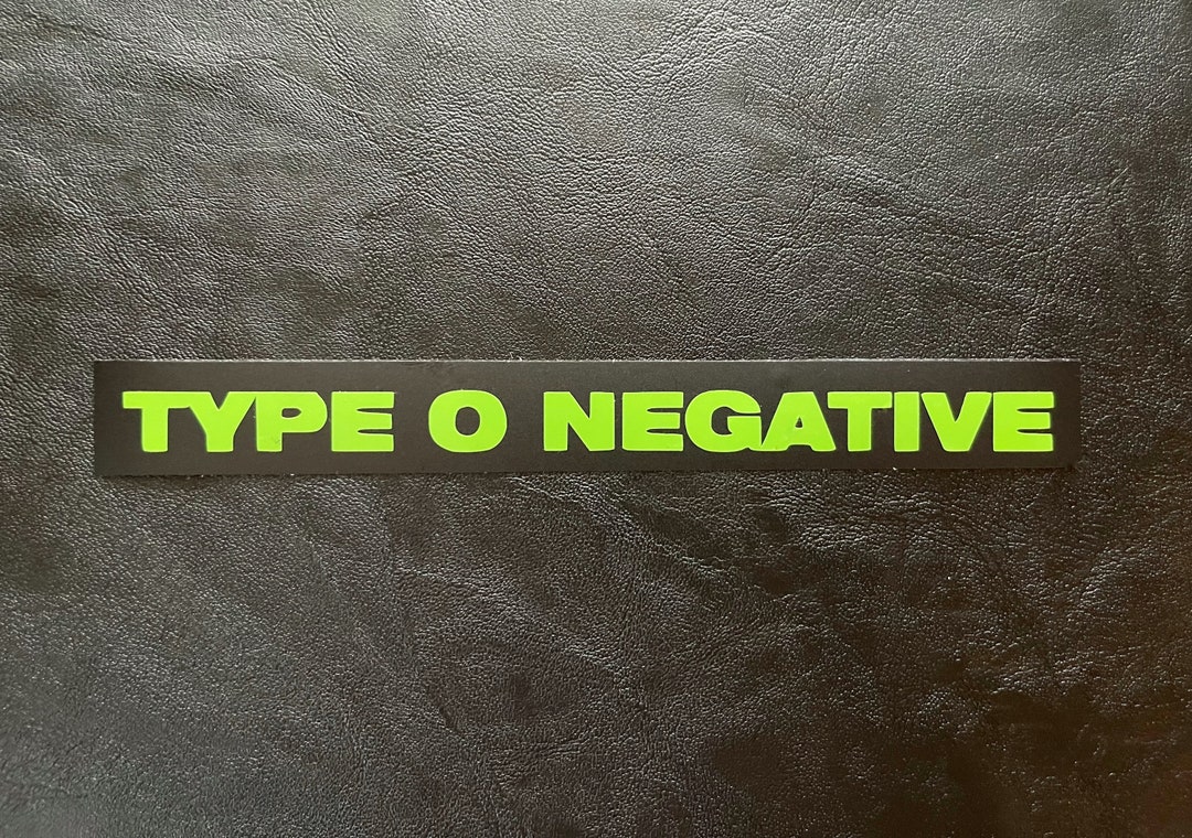 Type O Negative Sticker Heavy Metal Sticker Layered Vinyl - Etsy