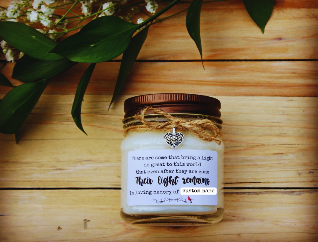 Bereavement Candle Wave of Light Candle Sympathy Gift Memorial Candle ...