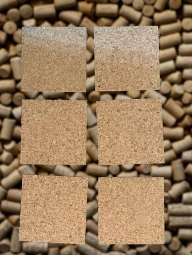 4x4 X 1/8" Square Cork Coaster Blanks Bulk Pack of 60 - Etsy