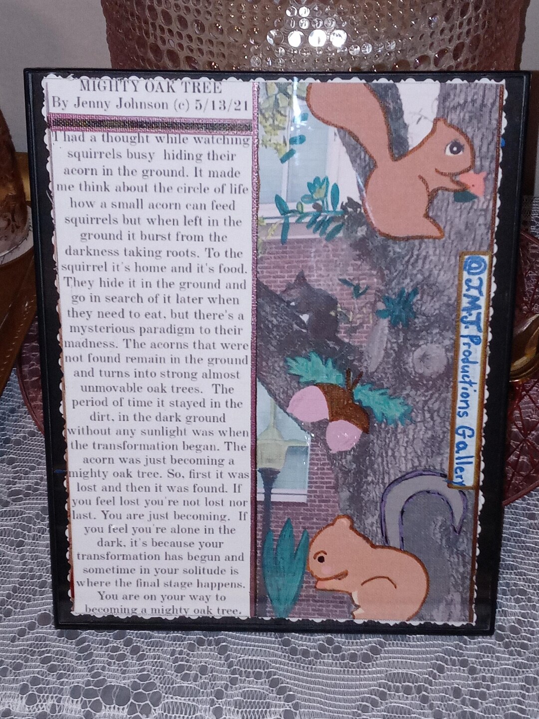 POEM - Mighty Oak Tree by Jenny M Johnson Decor Poem on Canvas 8 X 10 ...