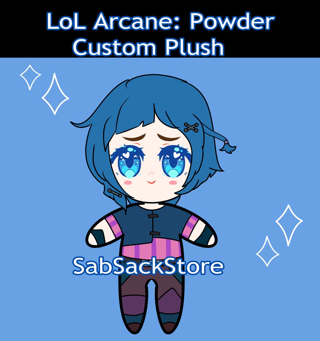 Custom Powder Lol Arcane Plush [read Description] - Etsy
