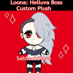 Loona Human Custom Plush Helluva Boss [read Description] - Etsy