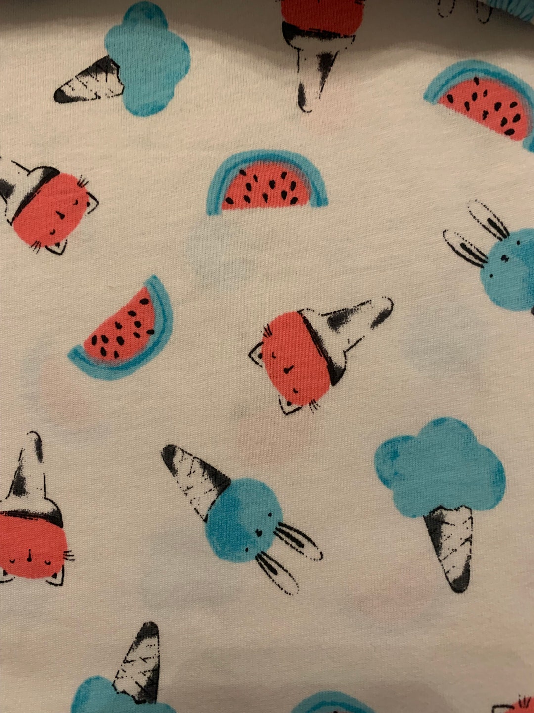 Watermelon and Ice Cream Cone Crib Sheet - Etsy