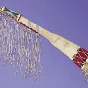Native American Indian Sioux Beaded Rifle Scabbard Style Suede Leather ...