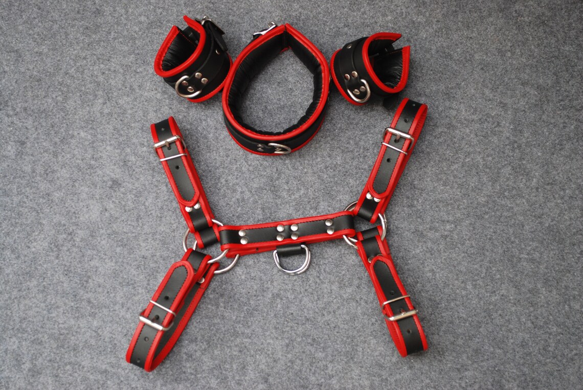 Men Adjustable Chest Harness & Restraints Set Genuine Cowhide - Etsy UK