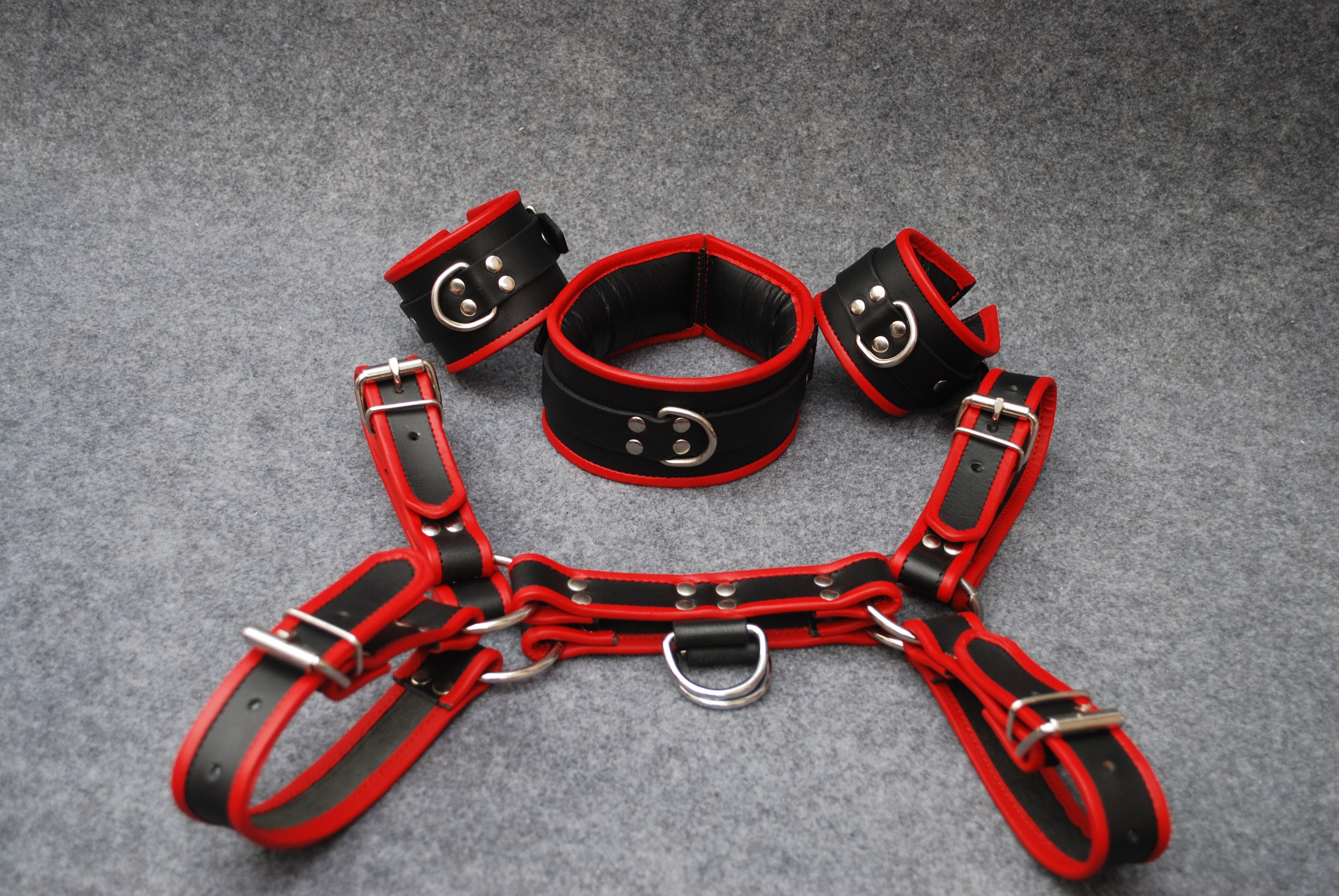 Men Adjustable Chest Harness & Restraints Set Genuine Cowhide - Etsy UK