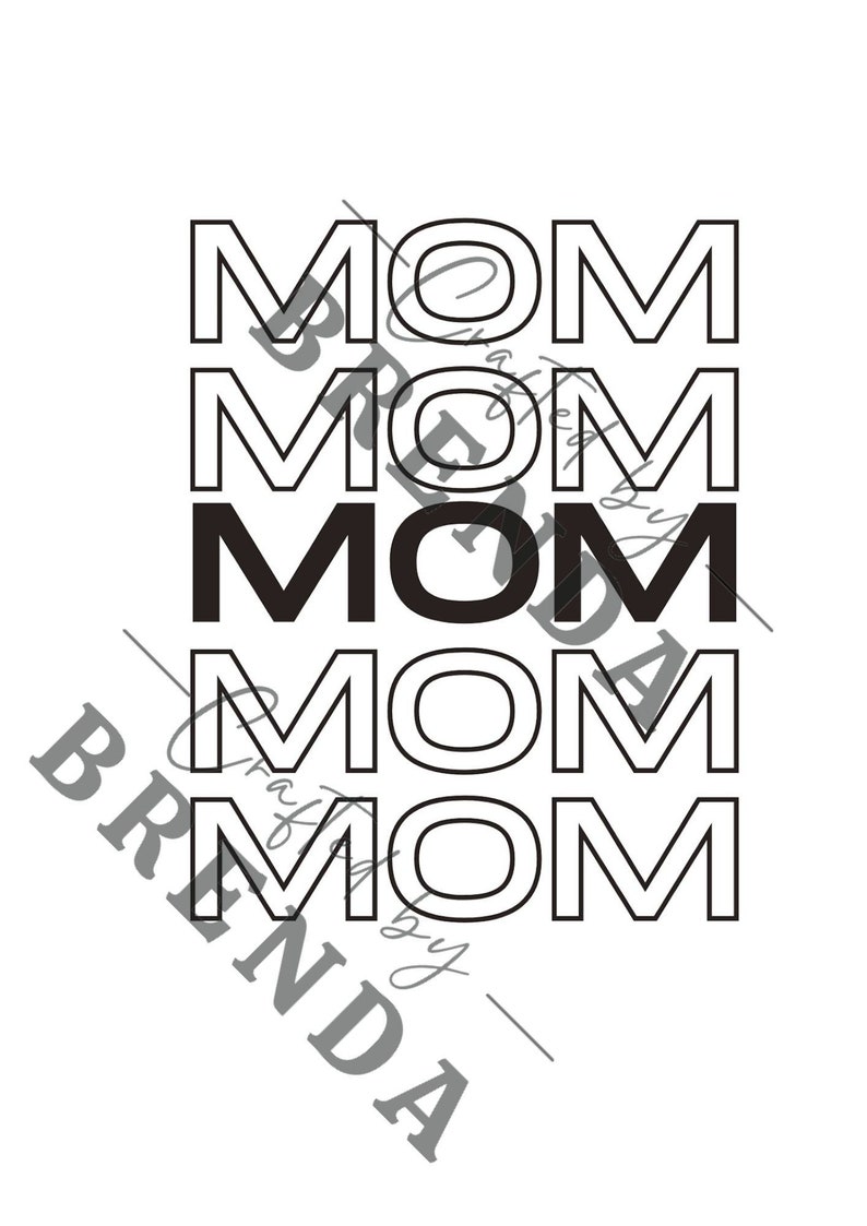 Mom Phrase Collage SVG Mom Shirt Svg Mother's Day Gift | Etsy