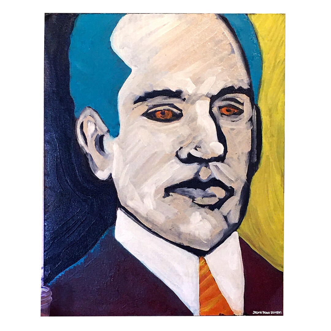 Niels Bohr Portrait Oil Painting on 16x20 Canvas With Frame - Etsy