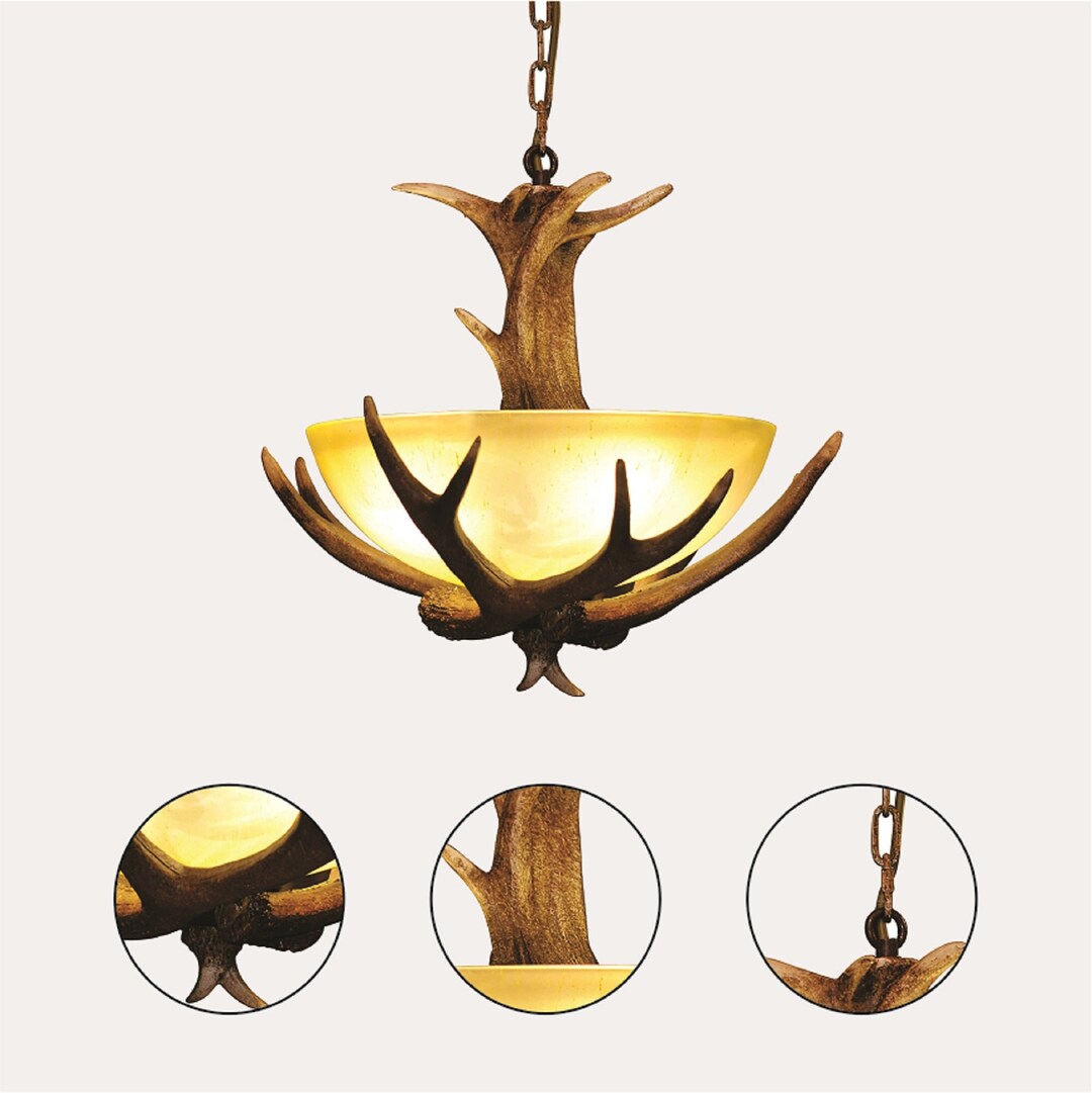 Farmhouse Antler Chandelier Lighting Country Style Chandelier - Etsy