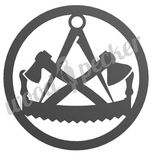 Zunftzeichen Zimmerer | Zimmermann | Innungswappen | Craftsign-Design ...