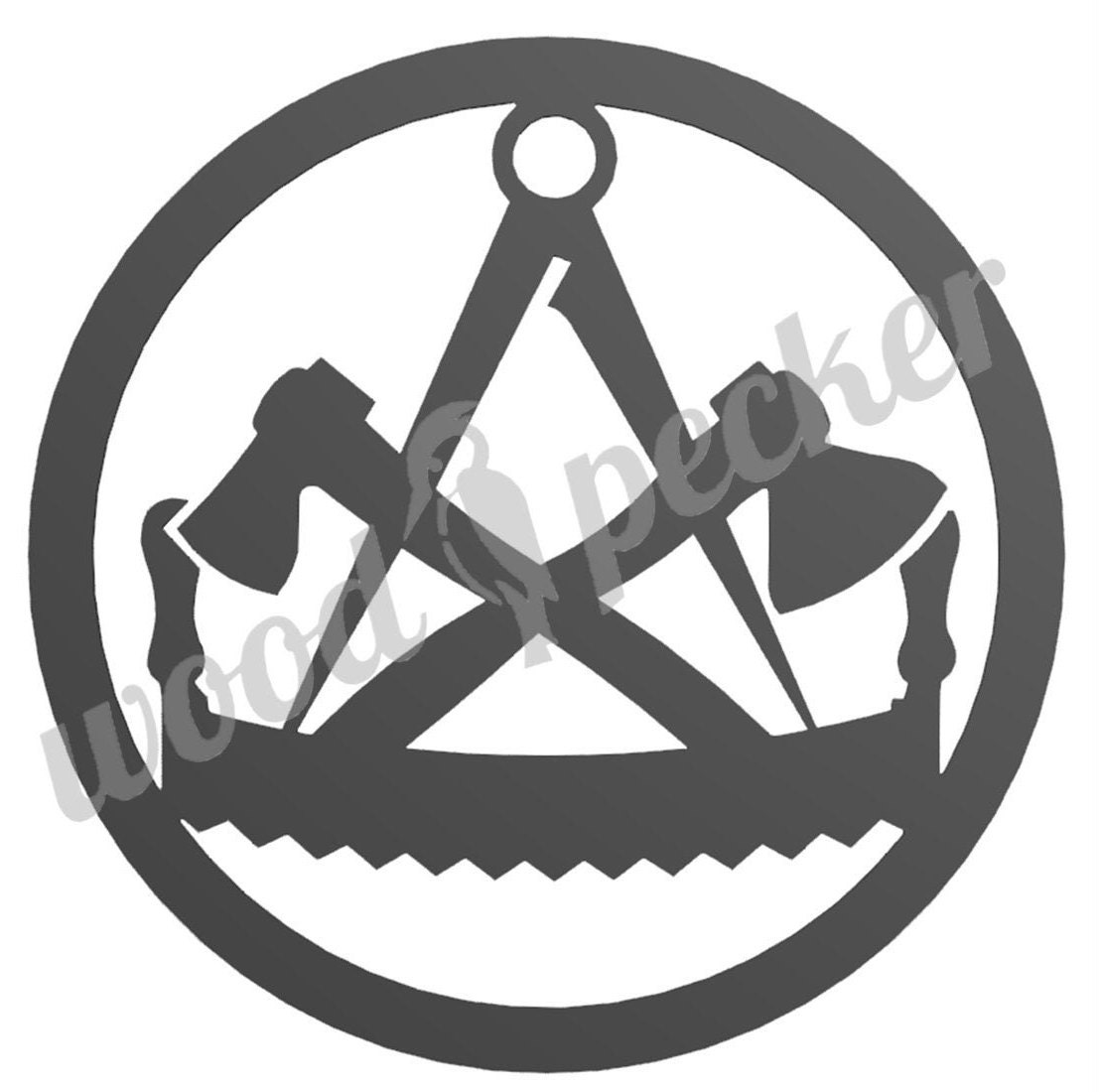 Zunftzeichen Zimmerer | Zimmermann | Innungswappen | Craftsign-Design ...