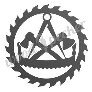 Zunftzeichen Zimmerer - Sägeblatt | Zimmermann | Innungswappen ...