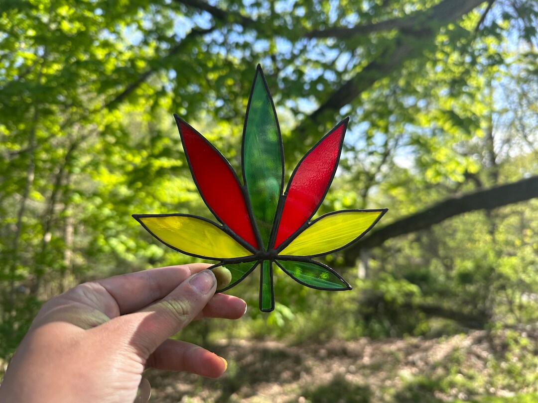 Weed Suncatcher/stained Glass - Etsy