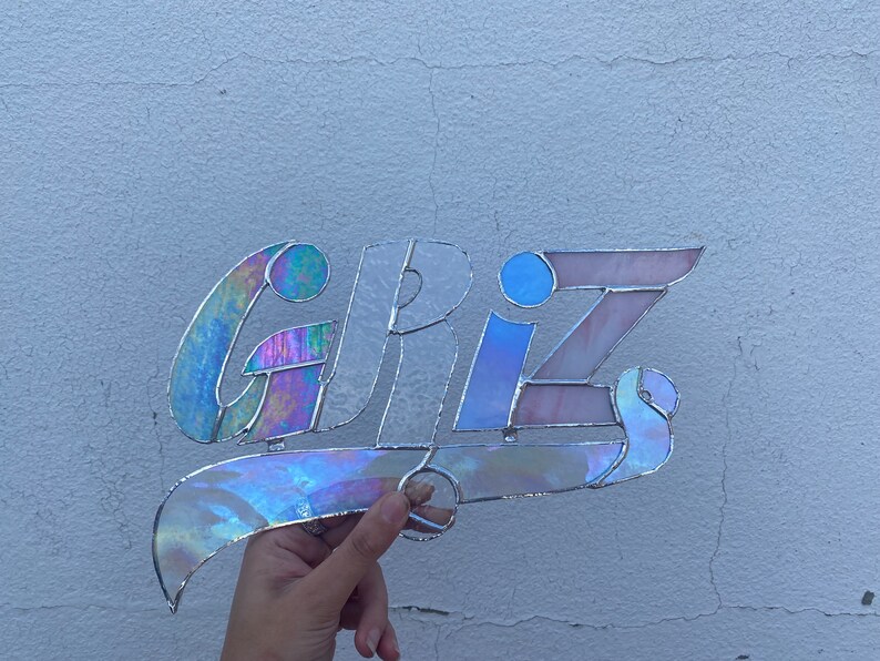 Griz Suncatcher/stained Glass - Etsy