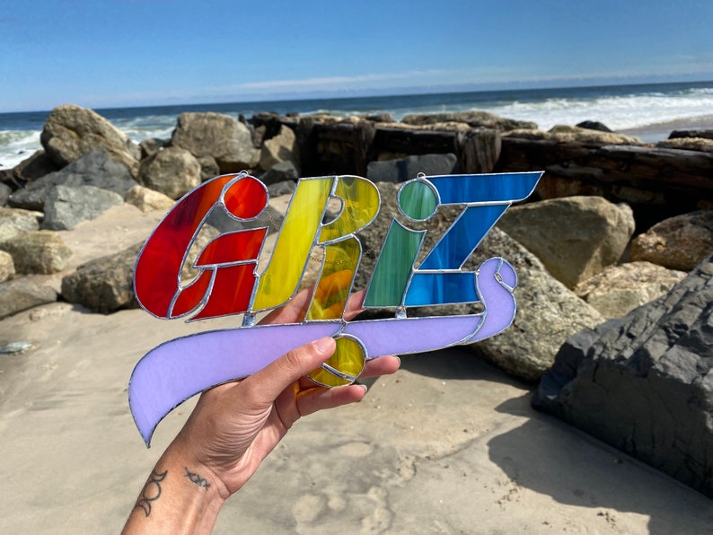 Griz Suncatcher/stained Glass - Etsy