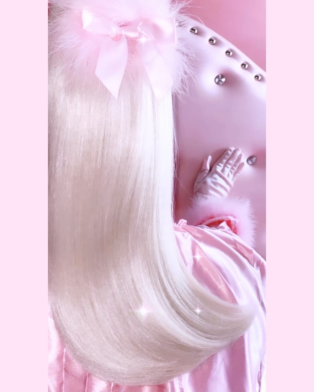 Barb Big Baby Pink Satin Marabou Bow Hair Pin/clip| Girls Hair ...