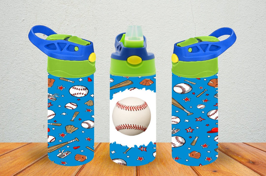 Baseball Stars Seamless Sublimation Designs - 12 Oz Flip Top Straight ...