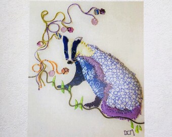 Badger Applique Embroidery - Etsy