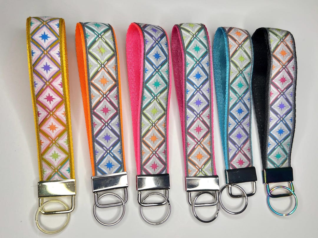 Tula Pink Stargazer Ribbon Key Chain/fob/wrist Strap - Etsy