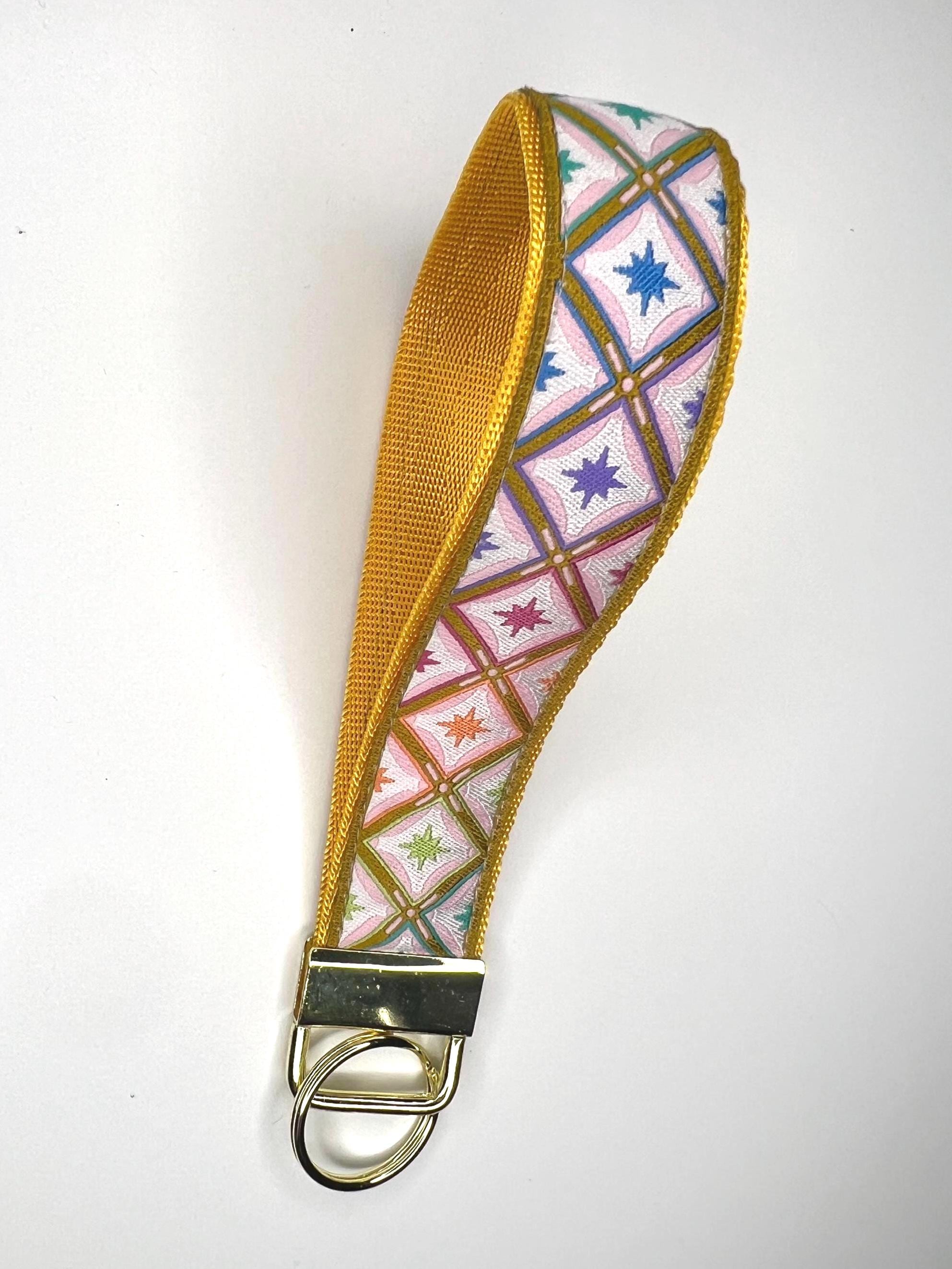 Tula Pink Stargazer Ribbon Key Chain/fob/wrist Strap - Etsy