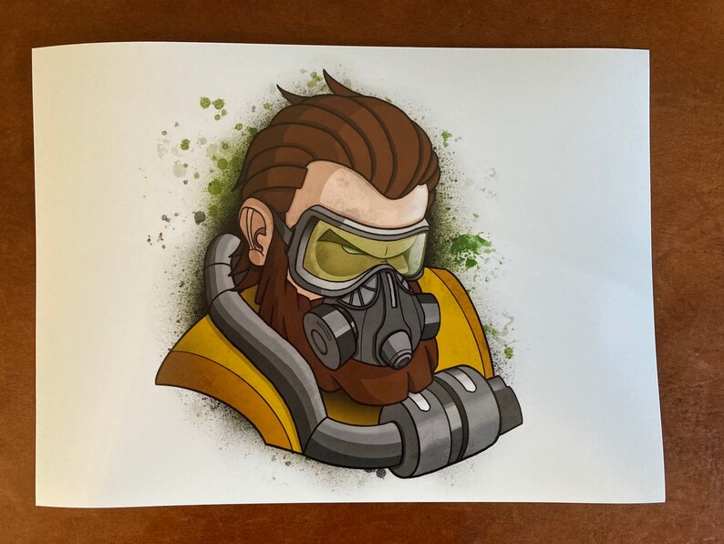 Caustic Apex Legends Mean Mugs Print - Etsy