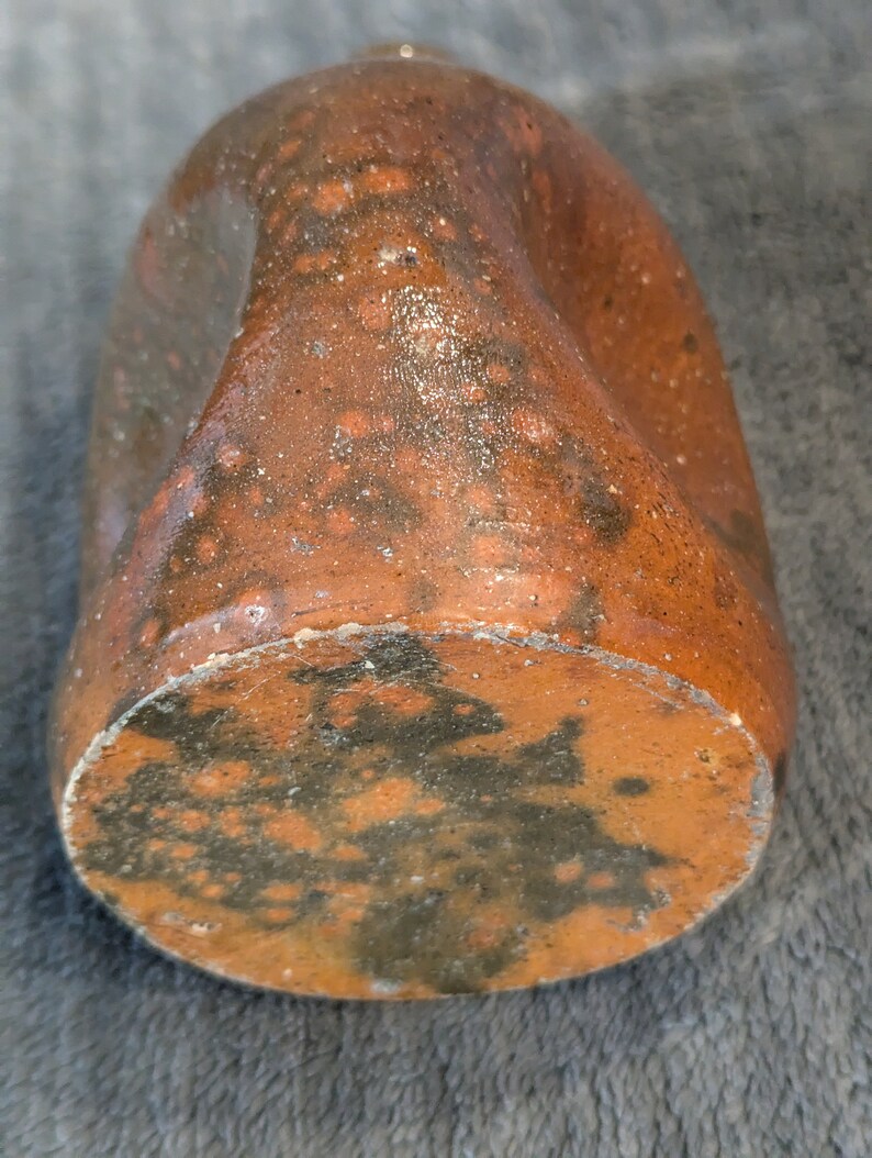 19th Century Pinch Form Redware Bottle RARE - Etsy