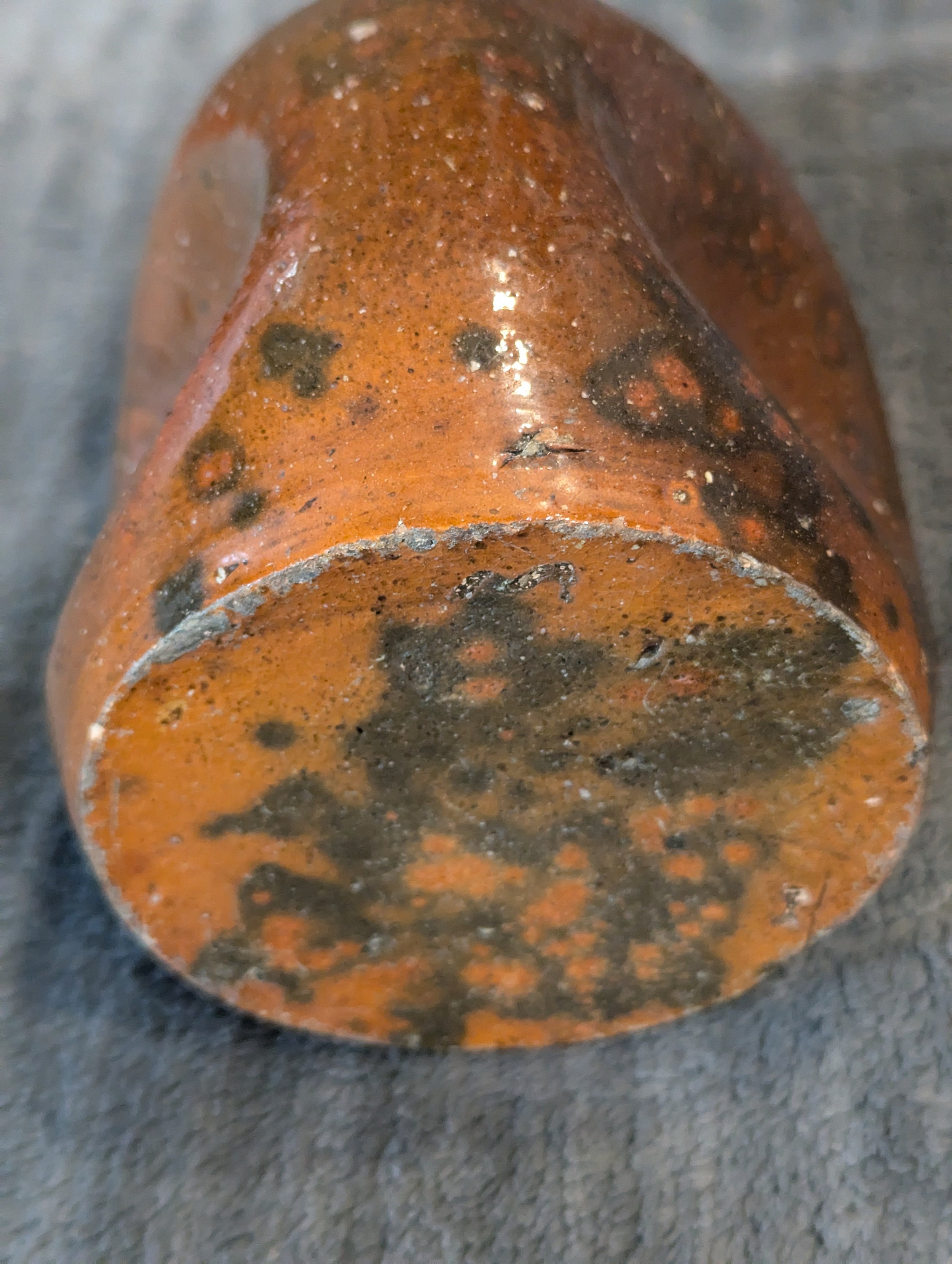 19th Century Pinch Form Redware Bottle RARE - Etsy