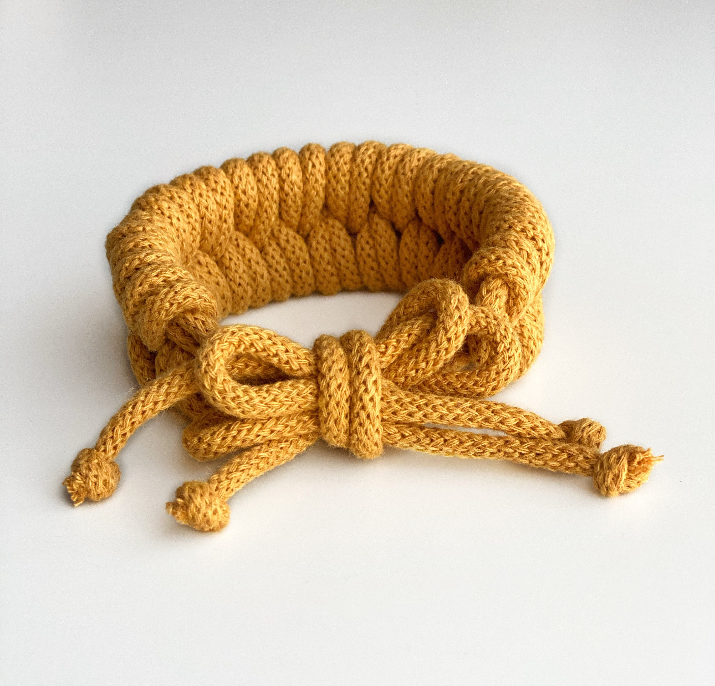 Knotted Cotton Rope Bracelet Made From Lightweight Cotton Cord, Chunky ...