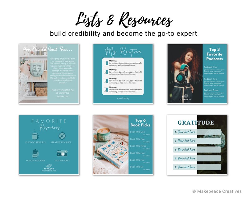 Linkedin Square Canva Social Media Templates, Turquoise Linkedin ...