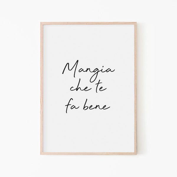 Mangia Sign - Etsy