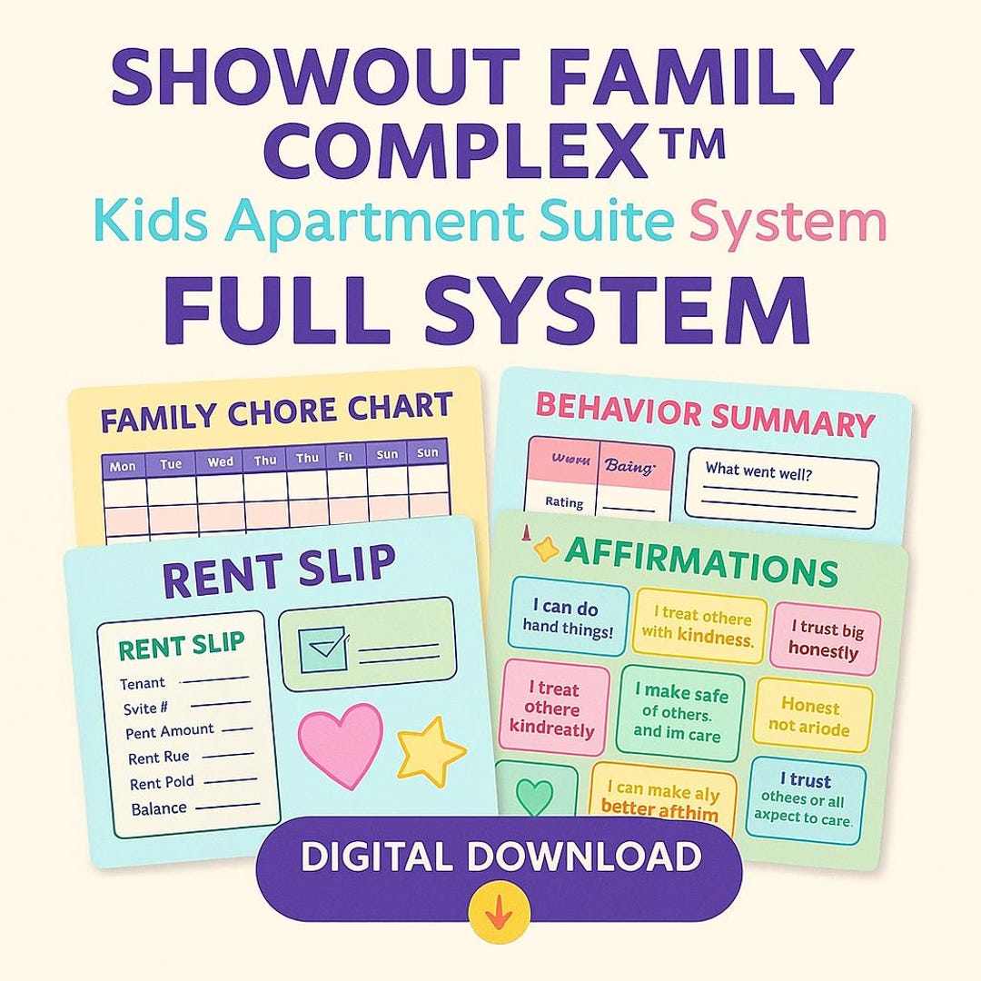 Showout Family Complex Kids Apartment Suite System™ Full Bundle | Chore ...