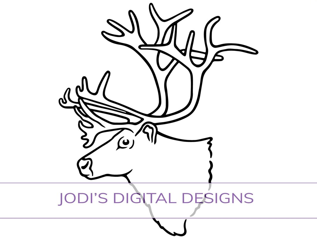 Veado Svg, Rena Svg, Rena Png, Caça Svg, Arquivos Silhouette Cricut ...