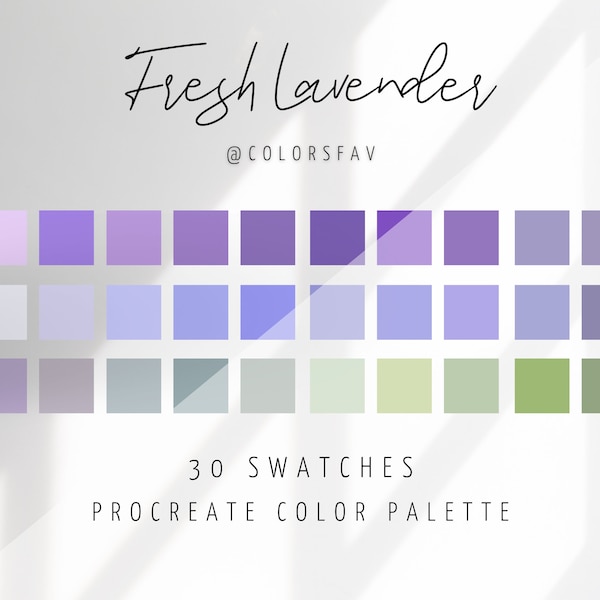 Lavender Color Chart - Etsy