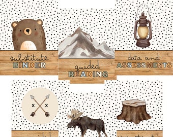 Printable & Editable Binder Covers and Spines, Classroom Organization ...