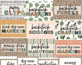 Boho Tropics Voice Level Classroom Posters - Etsy