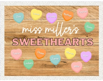 Valentine's Day Bulletin Board Letters - Etsy