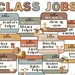 Farm Friends Class Jobs Display [editable] - Etsy