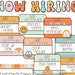 Groovy Boho Volume II Class Jobs Display [editable] - Etsy