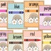 Groovy Pastel Classroom Color Posters - Etsy