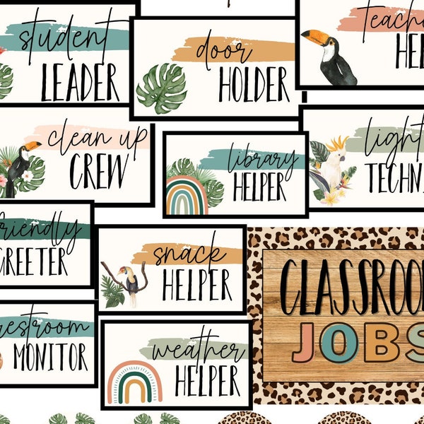 Boho Tropics Google Slides Templates - Etsy