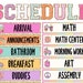 Disco Era Classroom Schedule editable - Etsy