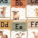 Farm Friends Classroom Alphabet Posters - Etsy