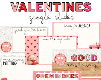 EDITABLE Valentine's Day Slides Template Teacher Classroom Slides ...