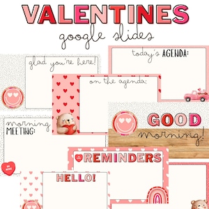 Valentine's Day Google Slides Templates - Etsy