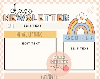 Welcome Back to School Newsletter EDITABLE Classroom Newsletter Welcome ...