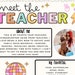 Disco Era Meet the Teacher Template - Etsy