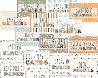 Printable & Editable Classroom Labels, Classroom Organization ...