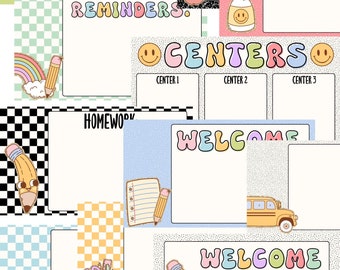 Retro Back to School Themed Google Slides Templates - Etsy