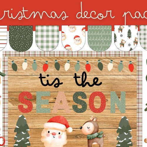 Classic Christmas Classroom Decor Pack - Etsy