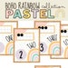 Pastel Boho Rainbow Classroom Number Posters | Etsy
